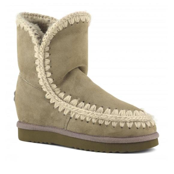 Mou | Shoes | New Mou Womens Eskimo Inner Wedge Boot In Elephant Grey ...
